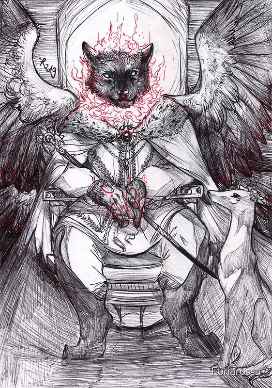 "Inktober 2019 - the throne of the wolf" by Furiarossa | Redbubble