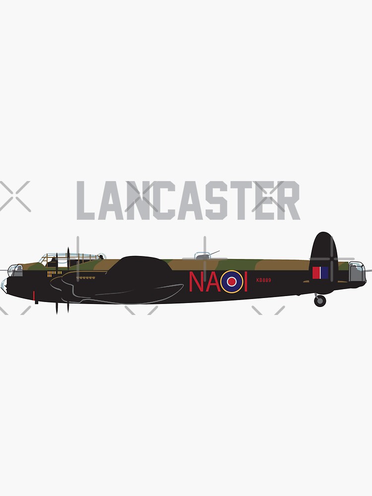 "Avro Lancaster RAF Bomber of WWII" Sticker for Sale by wiscan | Redbubble
