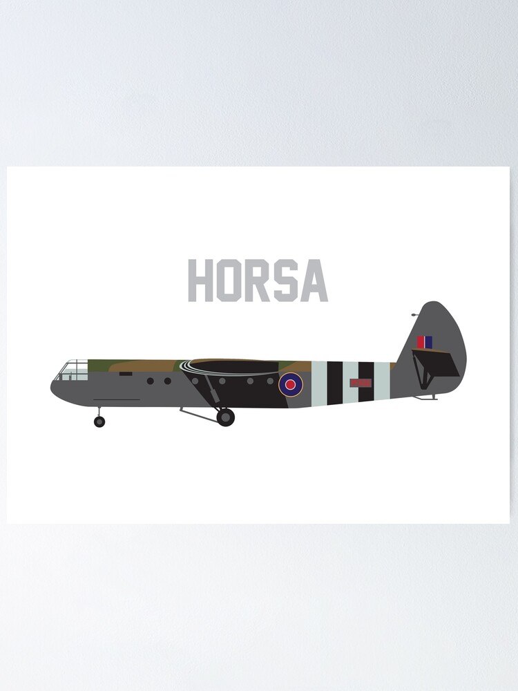 "Horsa Glider RAF WWII" Poster by wiscan | Redbubble