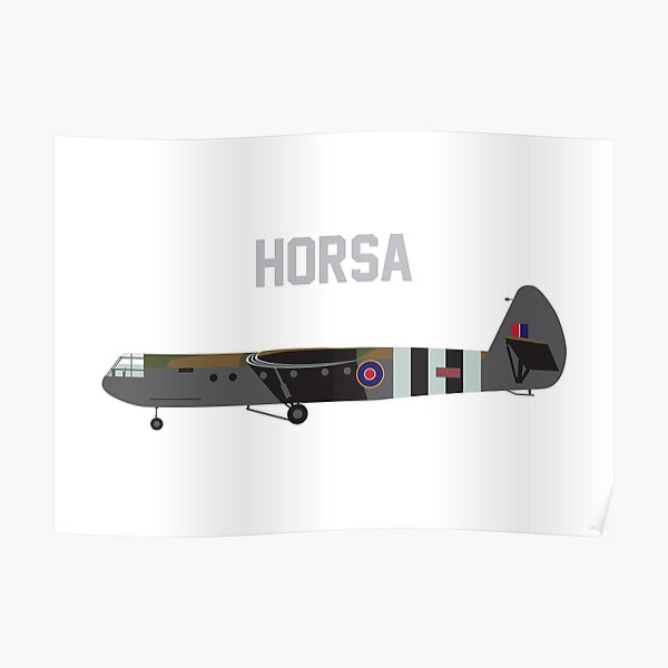 "Horsa Glider RAF WWII" Poster by wiscan | Redbubble