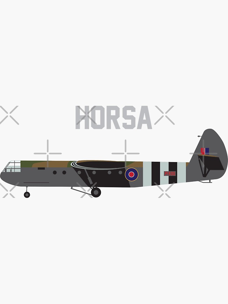 "Horsa Glider RAF WWII" Sticker for Sale by wiscan | Redbubble