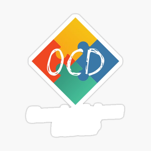 "OCD TEMPLATE" Sticker for Sale by chubbydesigns | Redbubble
