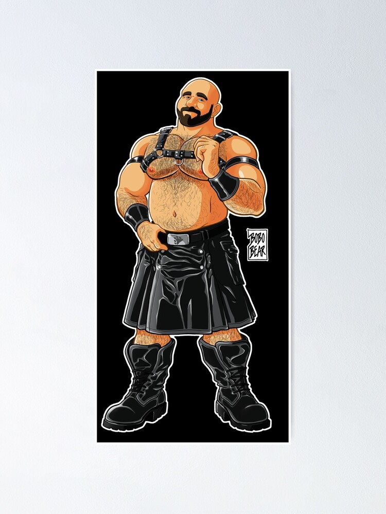 "JIM LIKES LEATHER KILTS" Poster by bobobear | Redbubble