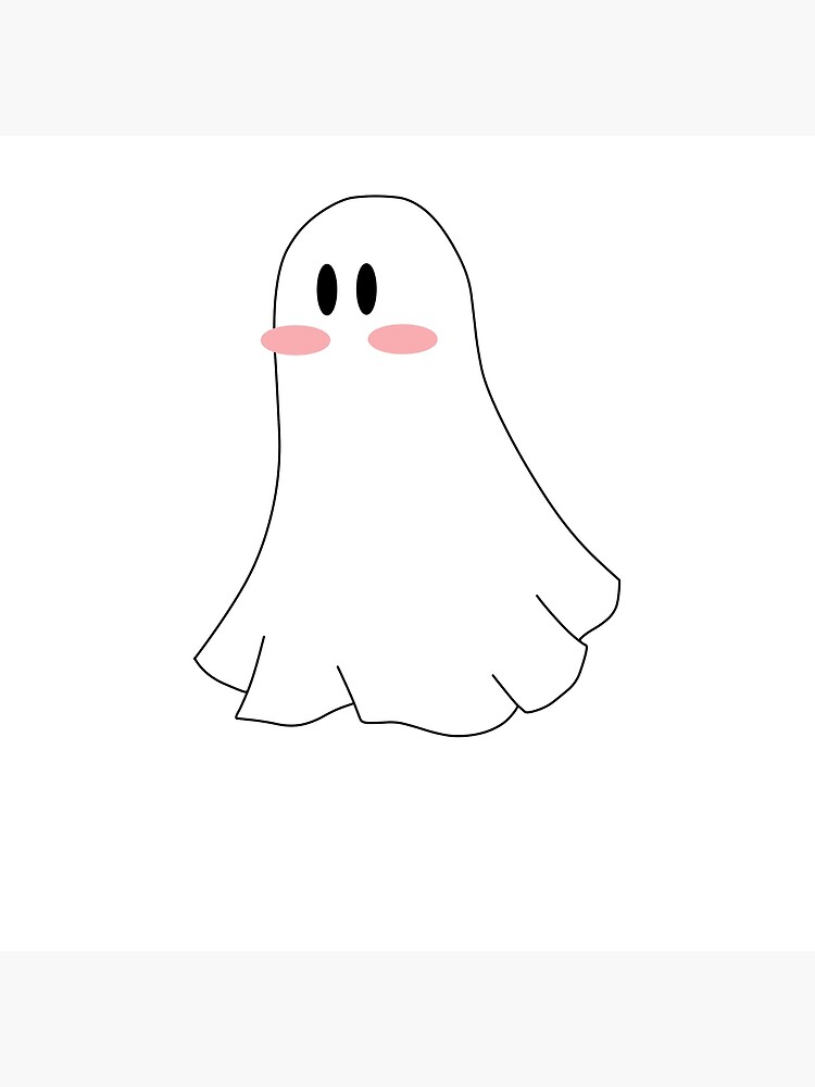 "Spooky Blushing Ghost" Poster for Sale by Gus-and-Toad | Redbubble