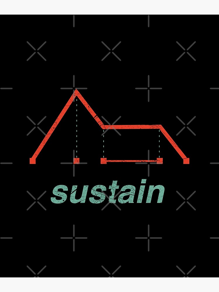 "Synthesizer Envelope - ADSR Nerd Analog Sustain design" Poster by A ...