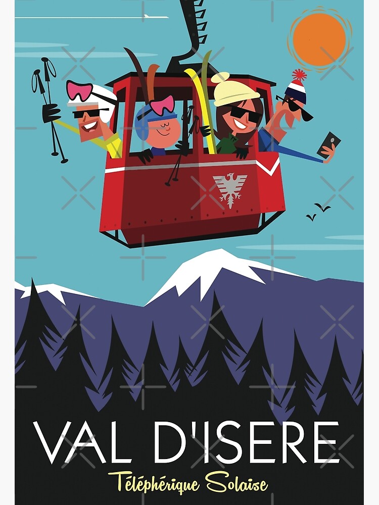 "Val D'Isere poster" Poster for Sale by GAGodel | Redbubble
