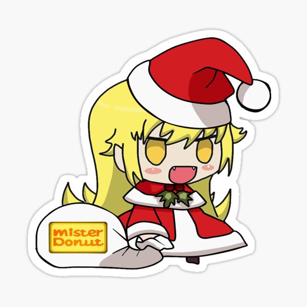 "Shinobu Padoru Padoru - Monogatari Series" Sticker for Sale by ...