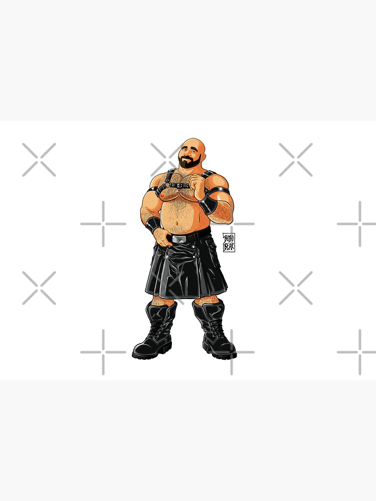 "JIM LIKES LEATHER KILTS" Water Bottle for Sale by bobobear | Redbubble