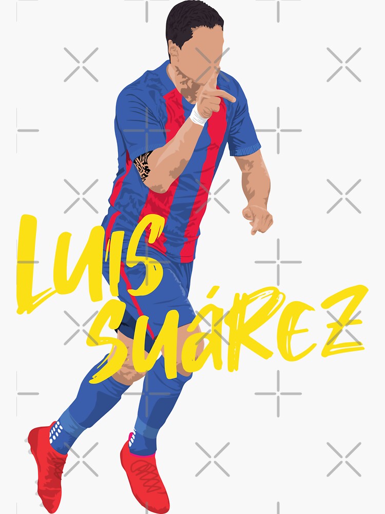 "Luis Suarez" Sticker for Sale by dkndesign | Redbubble