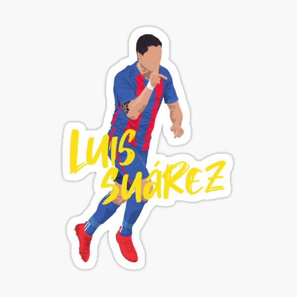"Luis Suarez" Sticker for Sale by dkndesign | Redbubble