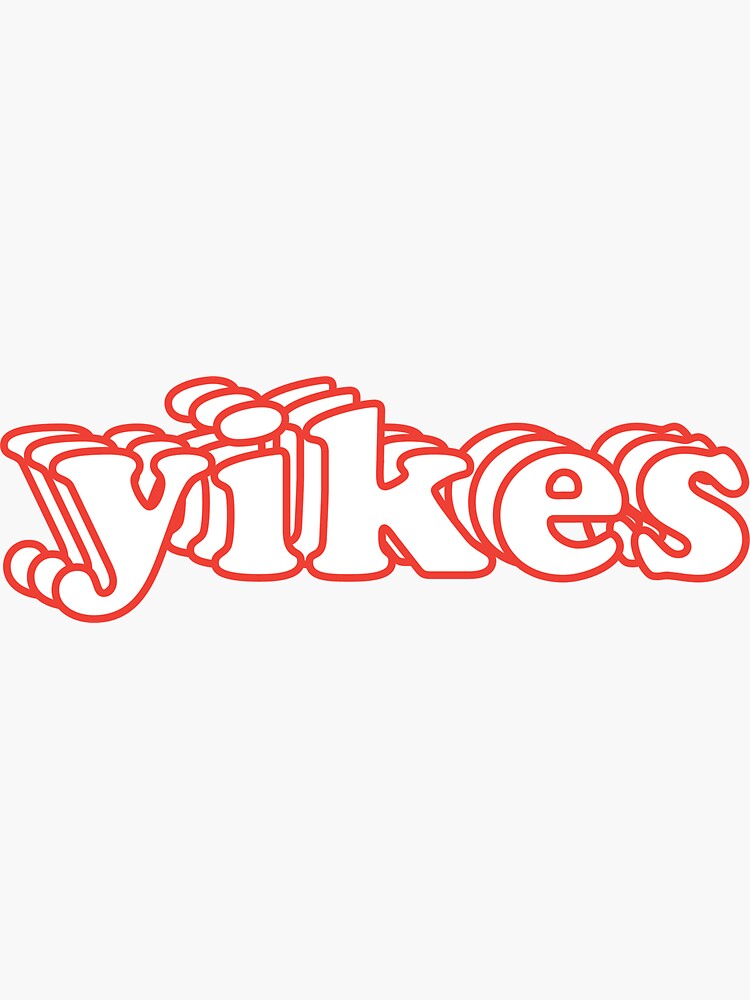 "yikes sticker" Sticker by SophieAbuzeid | Redbubble