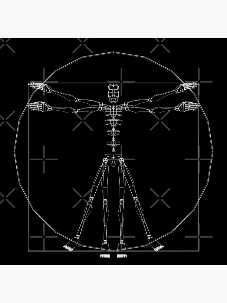 "Vitruvian Biped" Poster by CCCDesign | Redbubble