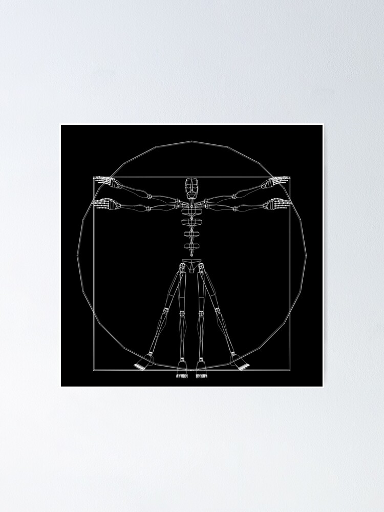 "Vitruvian Biped" Poster by CCCDesign | Redbubble