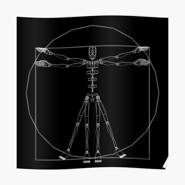 "Vitruvian Biped" Poster by CCCDesign | Redbubble
