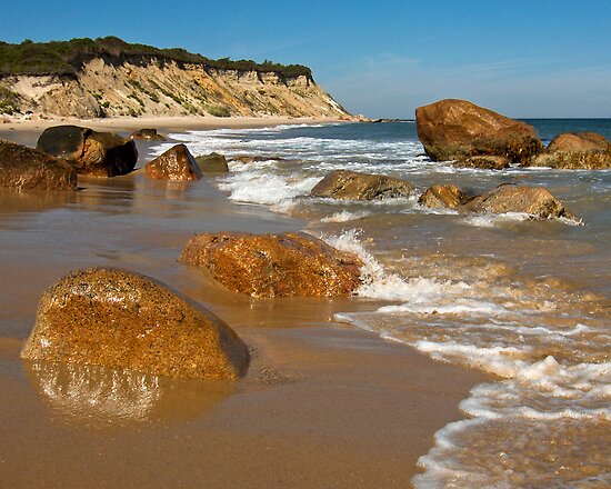 "Mansion Beach - Block Island" Posters by Stephen Cross Photography ...