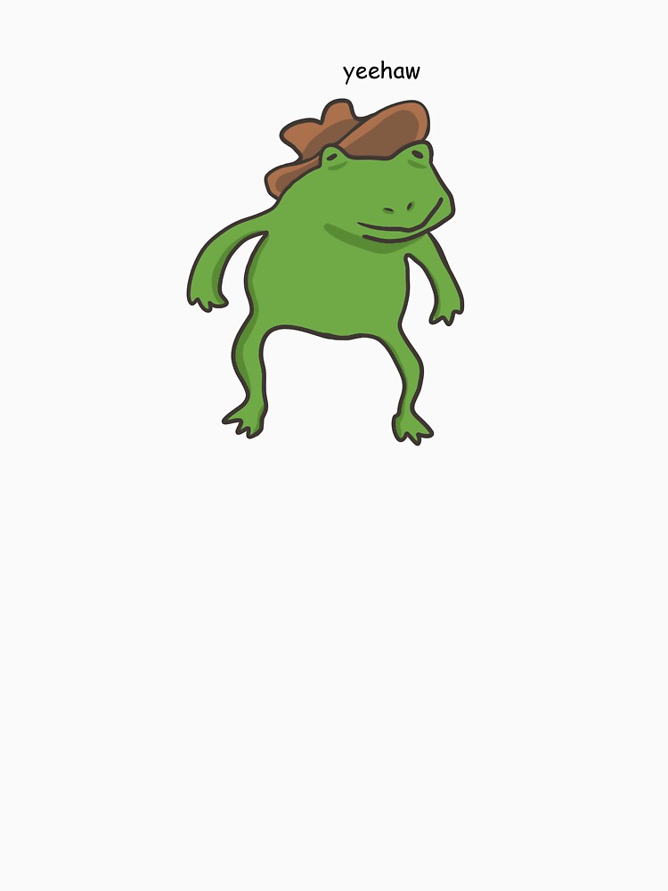 "Cute Cowboy Yeehaw Frog" T-shirt for Sale by gremlinart | Redbubble ...