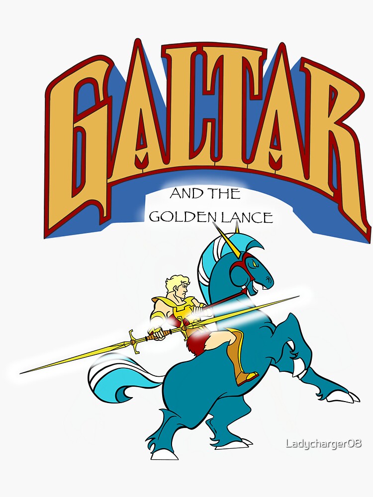 "Galtar and the Golden Lance " Sticker for Sale by Ladycharger08 ...