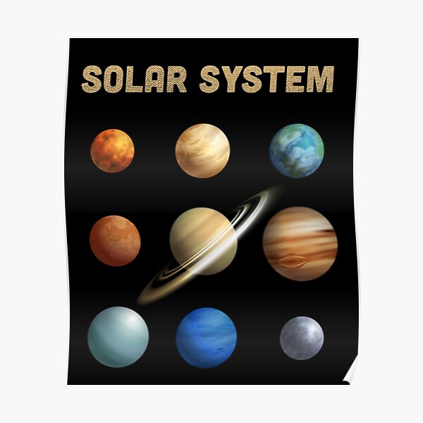 "The Solar System Planets " Poster for Sale by vladocar | Redbubble