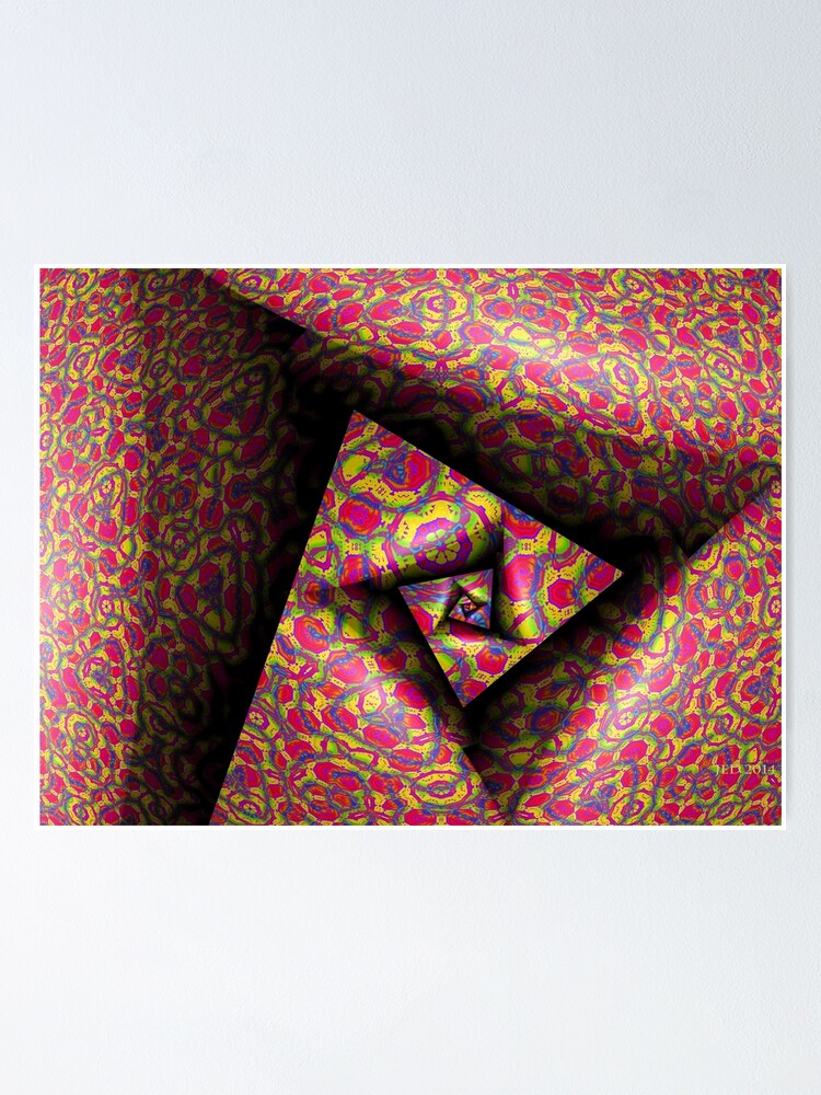 "Pleating and Folding A Paper Spiral III" Poster for Sale by ...