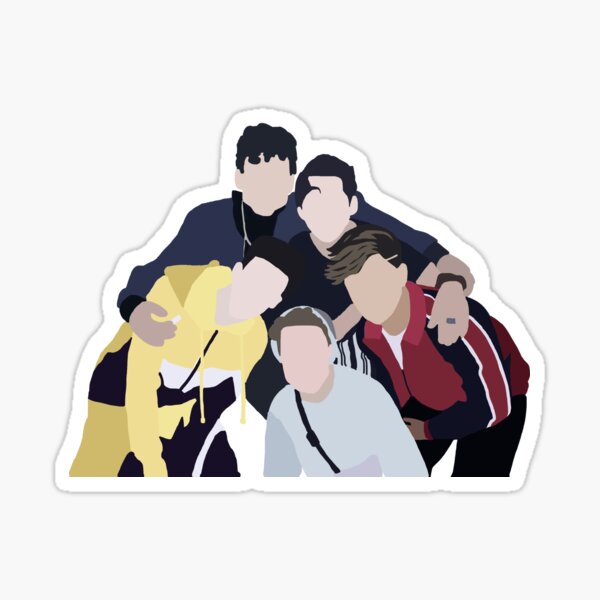 "IN REAL LIFE BAND FOR U" Sticker for Sale by gabbyarquero | Redbubble