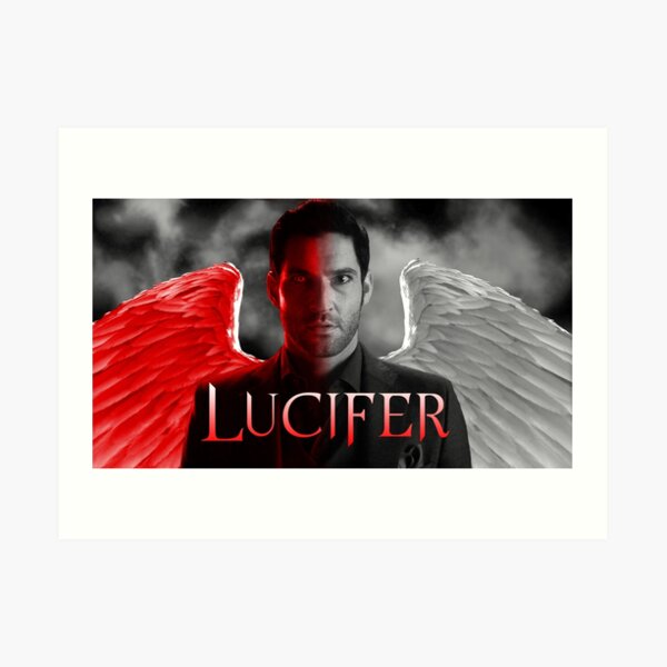 "Lucifer Half Devil Face" Art Print for Sale by Kristin1228 | Redbubble