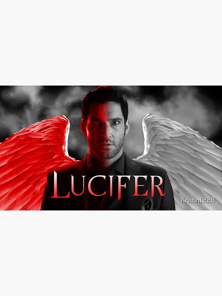 "Lucifer Half Devil Face" Poster by Kristin1228 | Redbubble