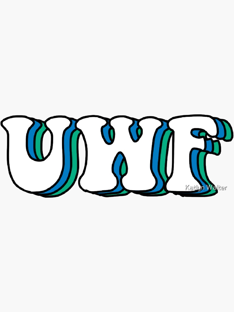 "uwf sticker" Sticker for Sale by wkatlyn | Redbubble