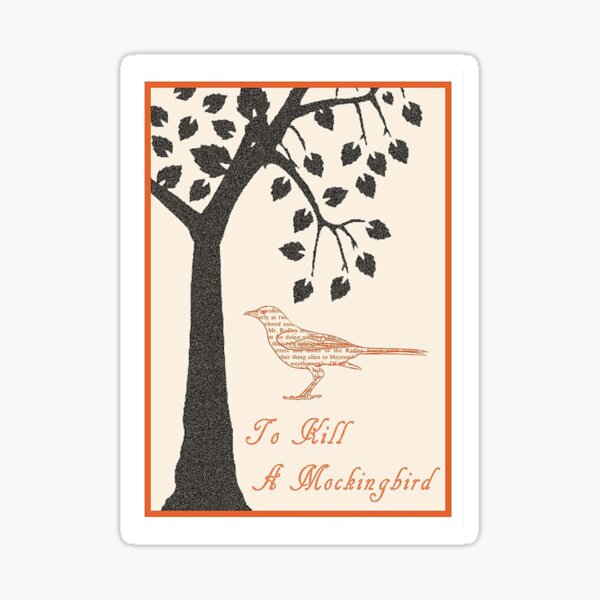 "To Kill A Mockingbird Retro Print " Sticker for Sale by mkolpokijased ...
