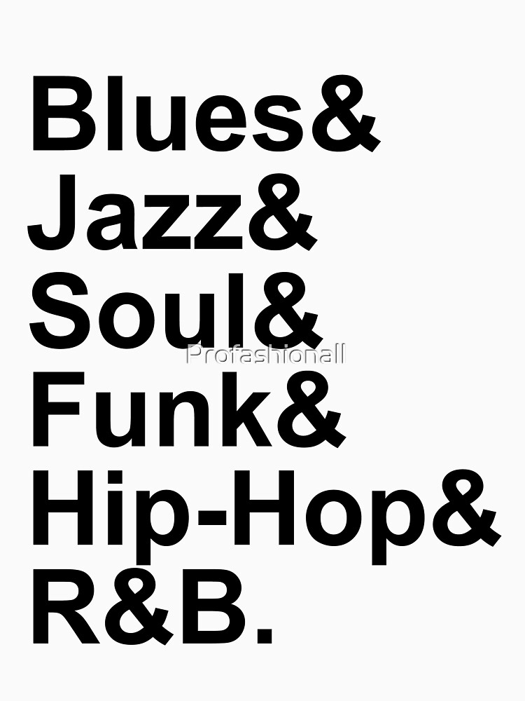 "Blues Jazz Soul Funk Hip Hop R&B" Pullover Hoodie for Sale by ...