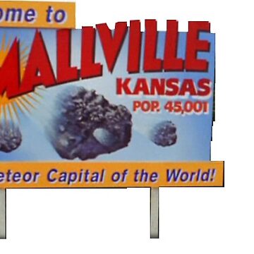 "Smallville Sign" Sticker for Sale by gabbykeller | Redbubble