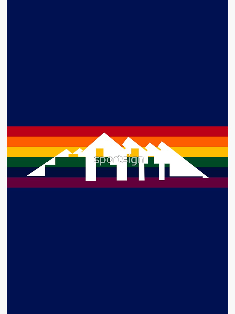 "Denver Basketball City Background Design" Sticker for Sale by ...