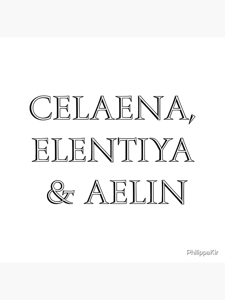 "Celaena, Elentiya & Aelin" Poster for Sale by PhilippaKir | Redbubble