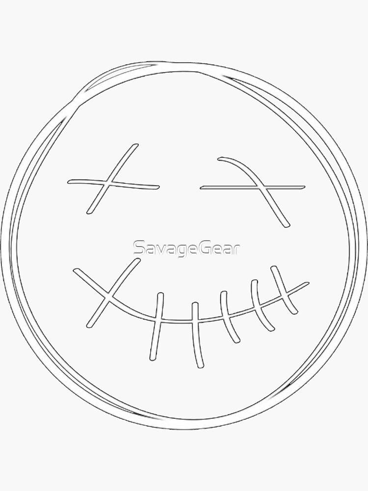 Pegatina «Travis Scott Smiley Face» de SavageGear | Redbubble