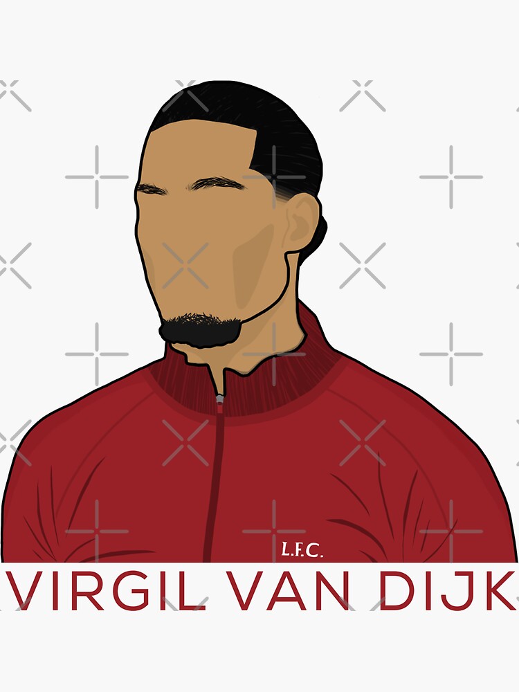 "Virgil Van Dijk" Sticker by MaxDesigns19 | Redbubble
