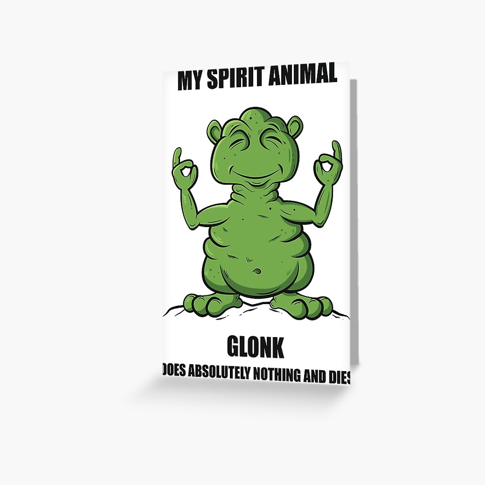 "Glonk" Greeting Card for Sale by TRIKATOR | Redbubble