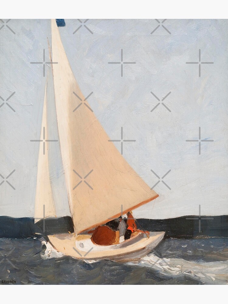 "Sailing-Edward Hopper" Framed Art Print by LexBauer | Redbubble