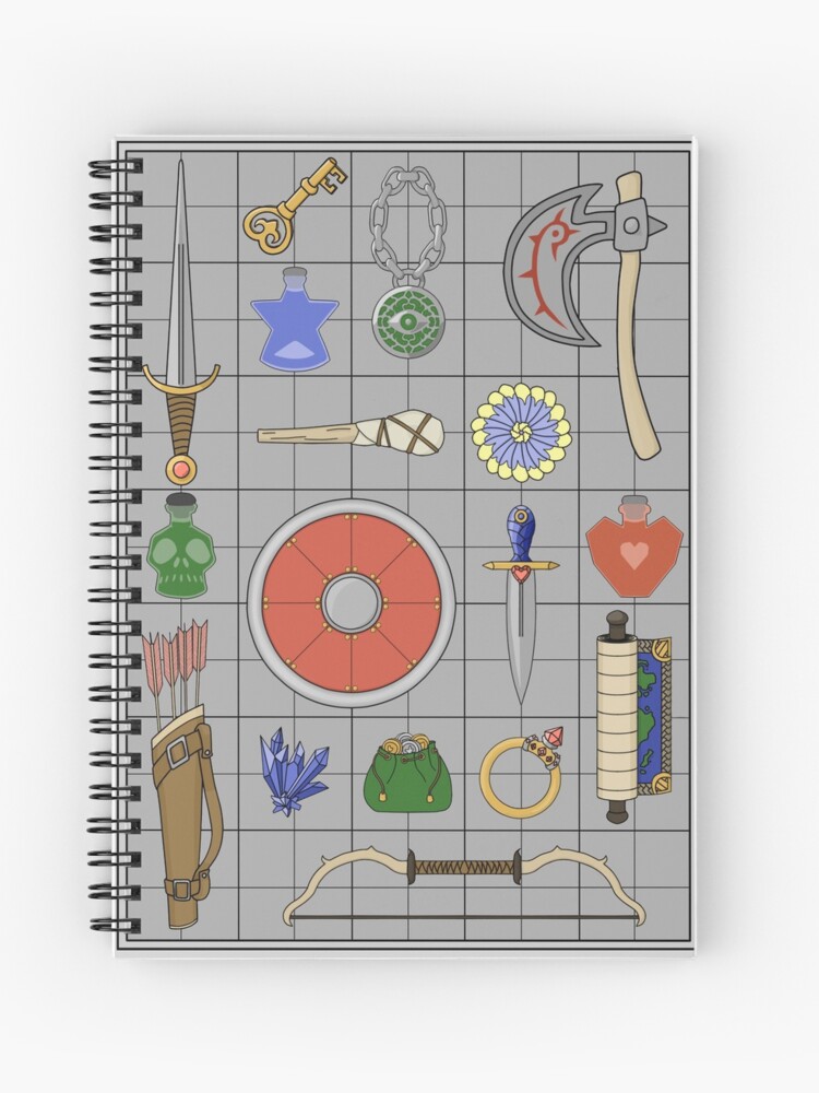 "RPG Inventory Grid Pattern" Journal for Sale by lowbudgetcomics ...