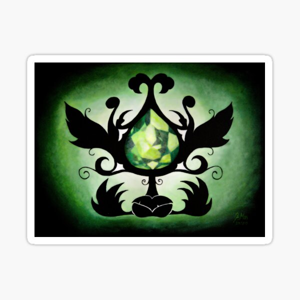 "The Emerald" Sticker for Sale by HannahWanna | Redbubble