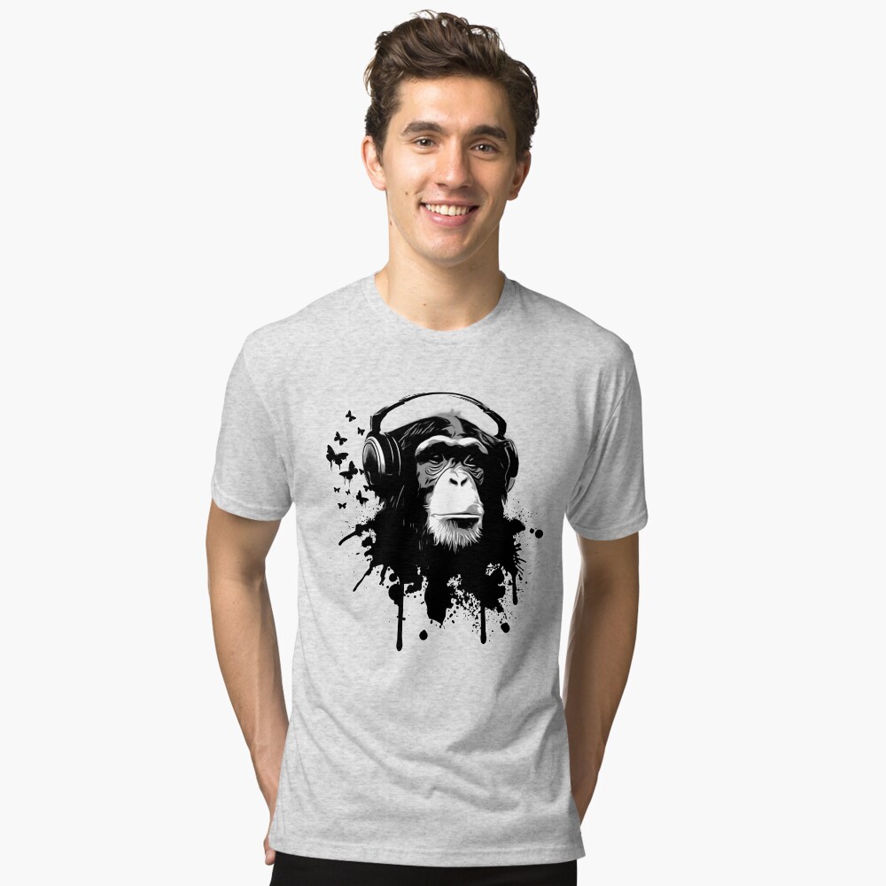 "Monkey Business" T-shirt for Sale by Nicklas81 | Redbubble | chimp t ...