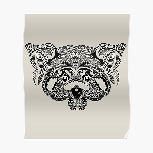 " Polynesian Red Panda" Poster for Sale by Huebucket | Redbubble