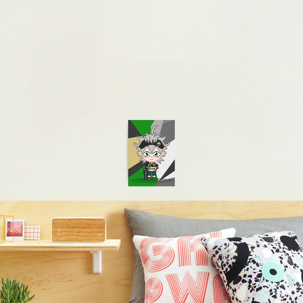 "Black Clover: Asta Pixel Art" Photographic Print by Dirrajnoswal ...