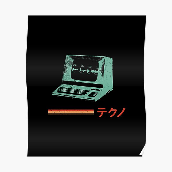 "Vintage Electronic DAW - Synthesizer Nerd design Retro 80s" Poster for ...