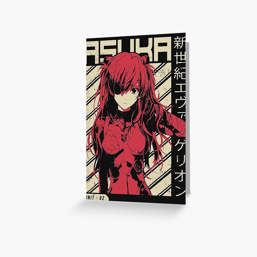 "asuka evangelion" Greeting Card for Sale by chroomblock | Redbubble