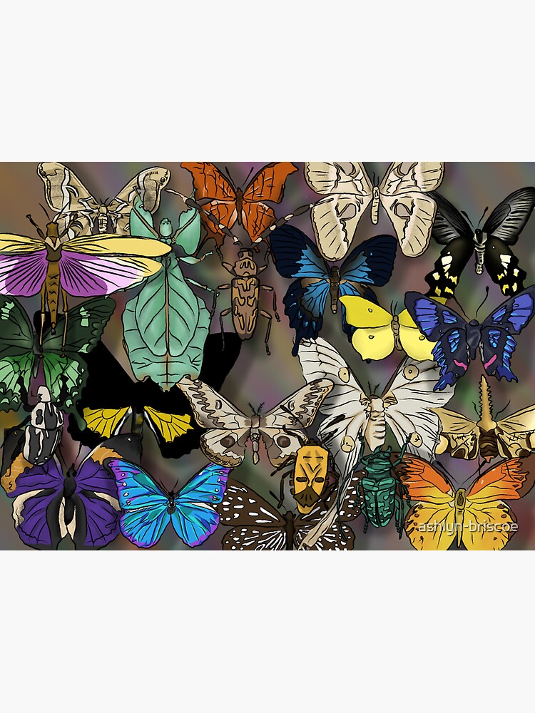 "Bugs, moths, and butterflies... oh my!" Sticker for Sale by ashlyn ...