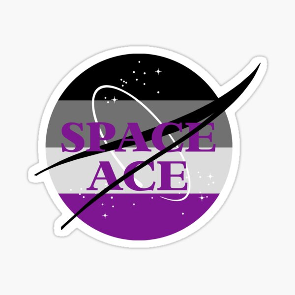 "Space Ace - Outer Space NASA Logo Asexual " Sticker for Sale by ...
