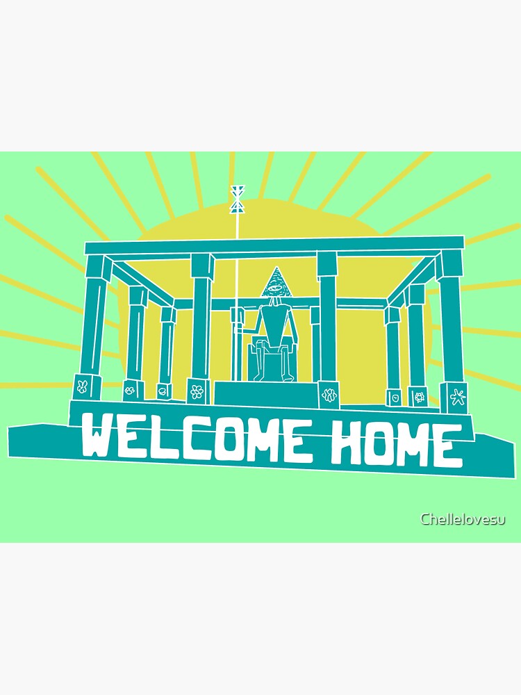 "Welcome Home" Sticker for Sale by Chellelovesu | Redbubble