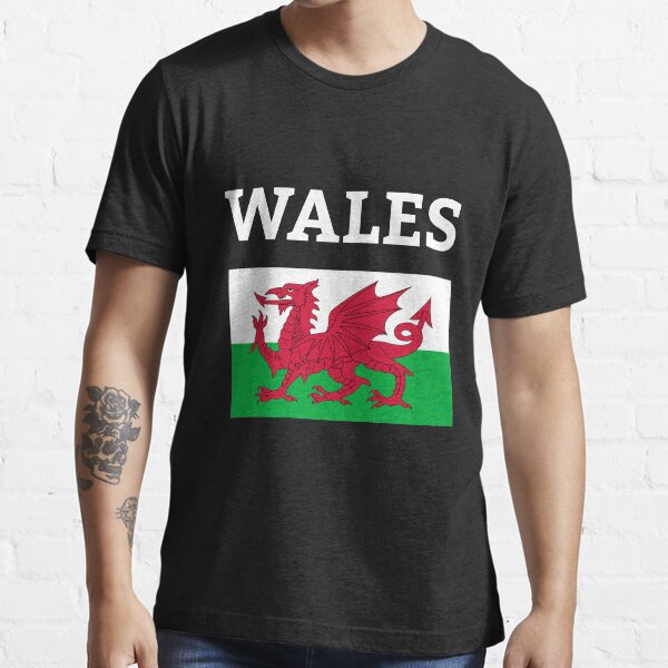 "Wales Welsh Flag" T-shirt for Sale by vladocar | Redbubble | wales t ...