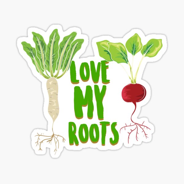 "love my roots vegan vegetarian plant pictures" Sticker by Andreas ...