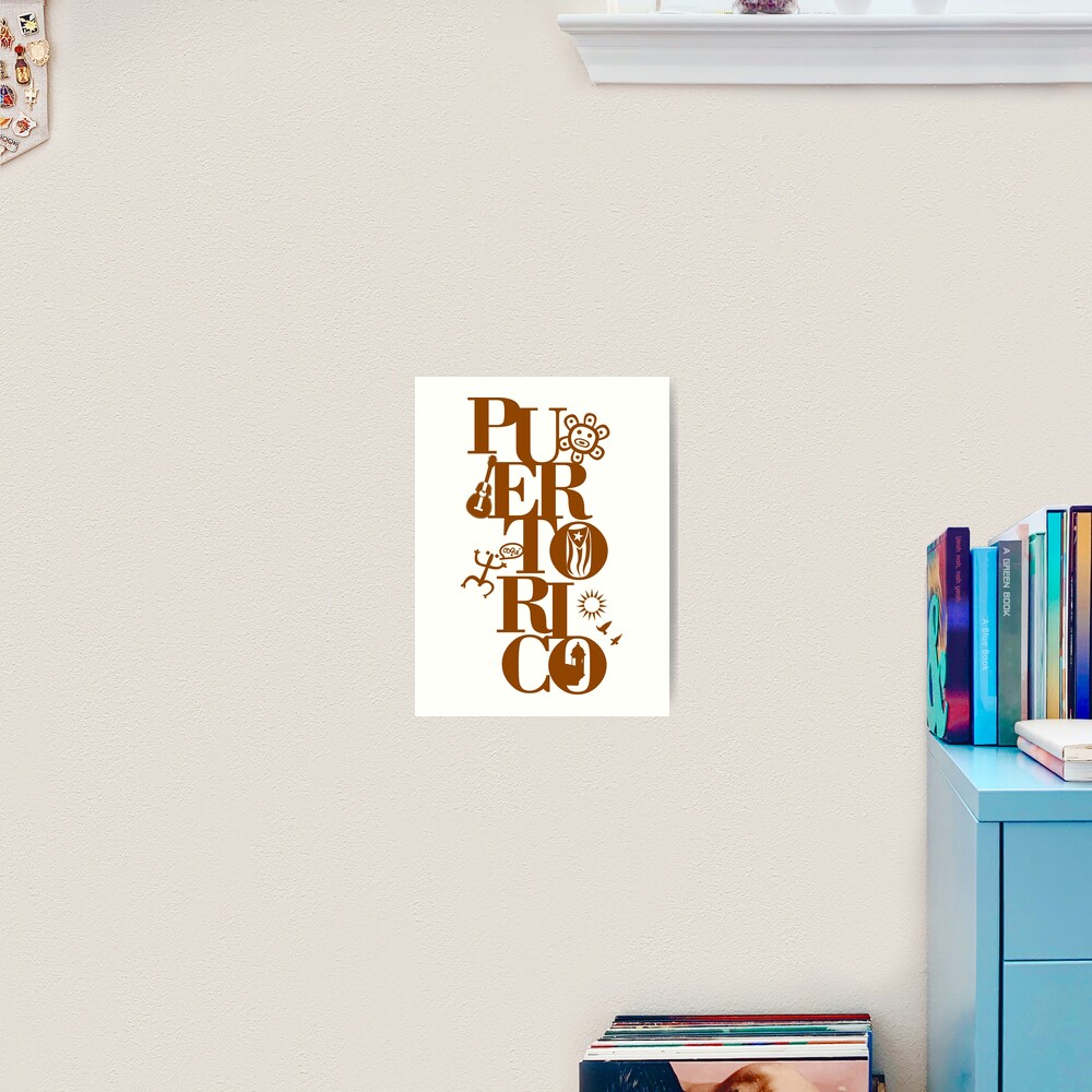 "Puerto Rico Native Taino Symbols Coqui Flag" Art Print by byDarling ...