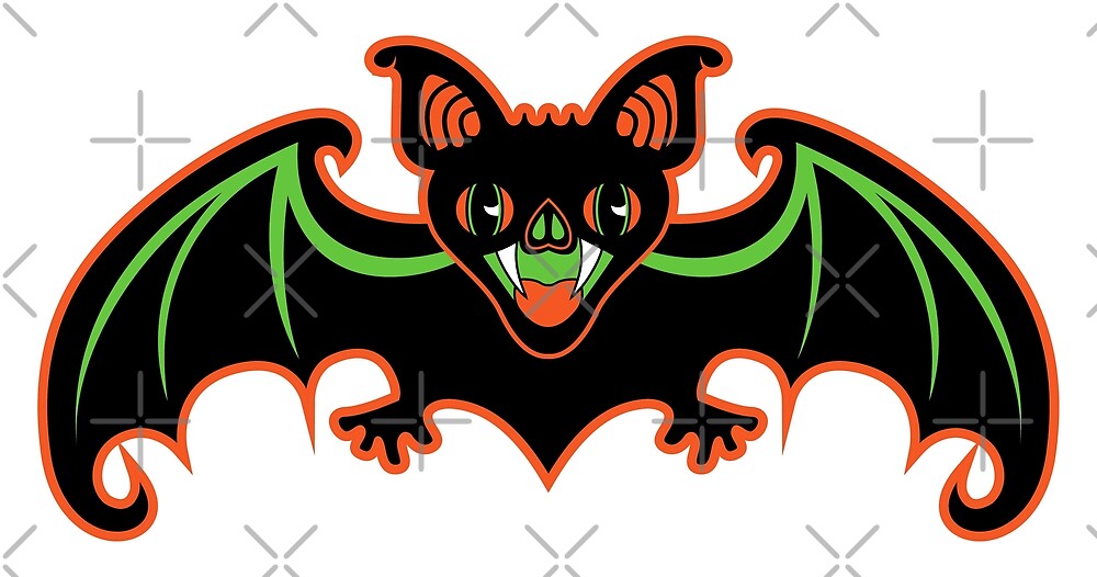 "Vintage Halloween Bat" by epitomegirl | Redbubble